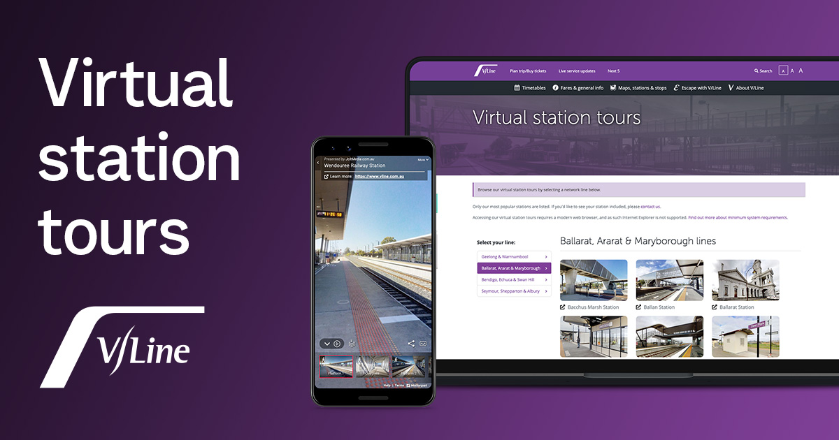 V/Line - Regional public transport for Victoria - Virtual Station Tours