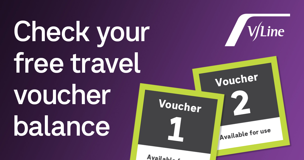 V/Line - Regional public transport for Victoria - Free Travel Vouchers